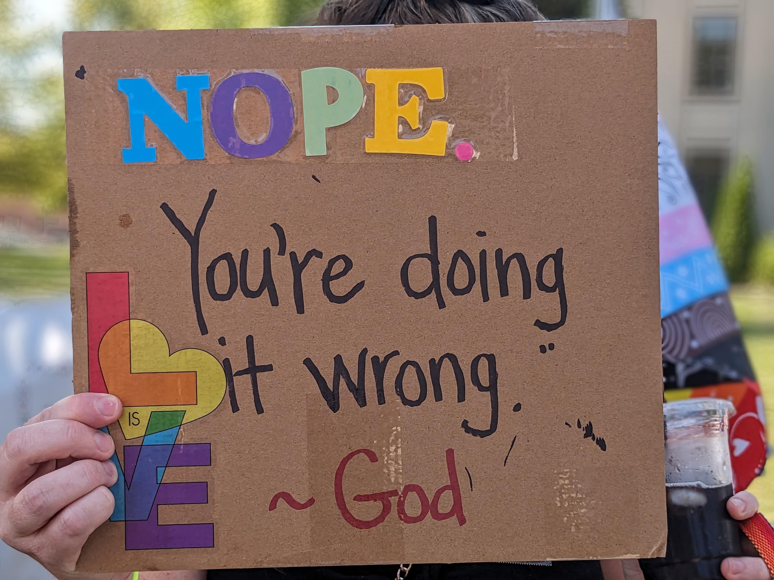 Scenes from the Drag Ban Protest in Celina [GALLERY] – The Buckeye Flame