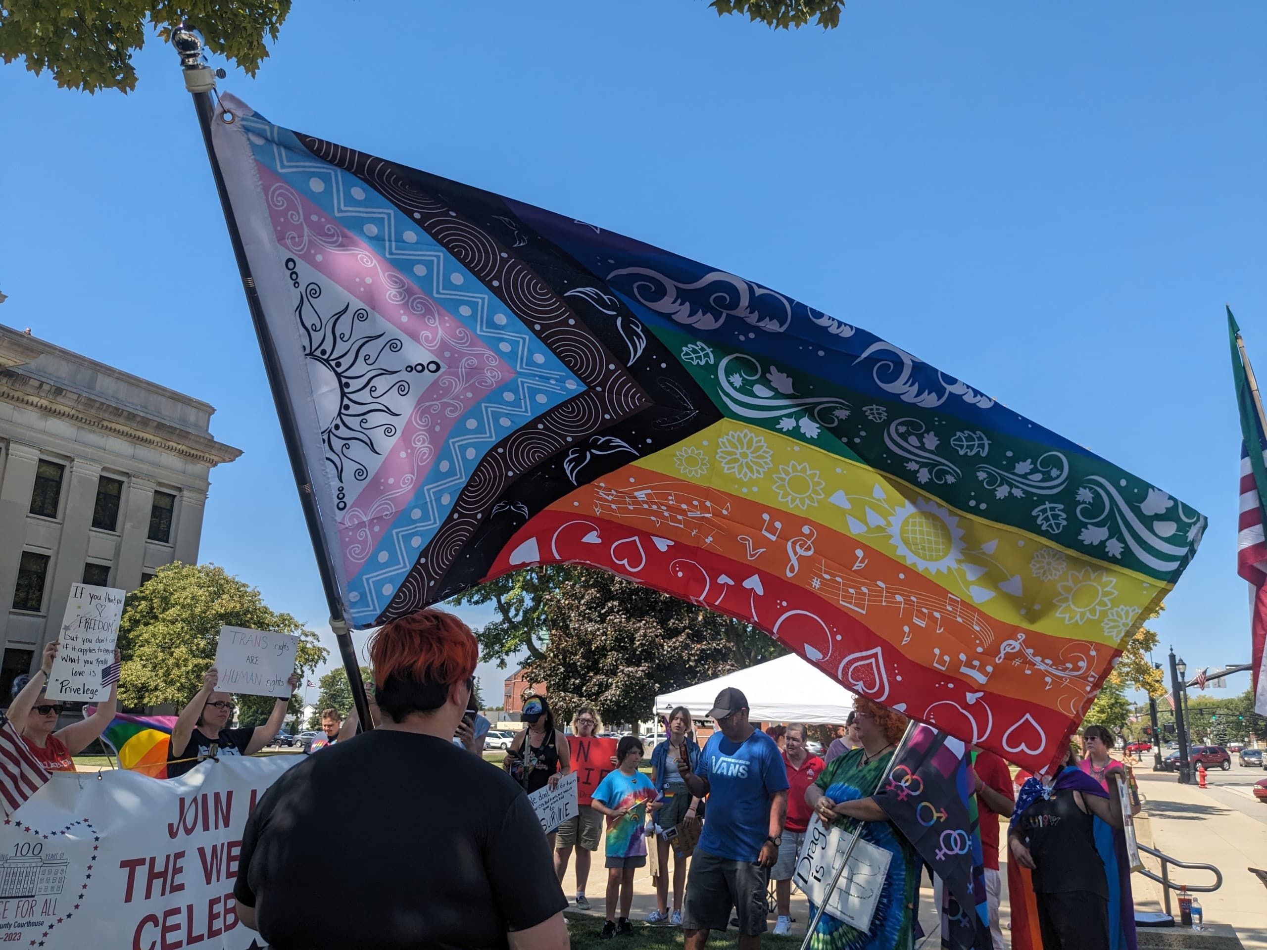 Scenes from the Drag Ban Protest in Celina [GALLERY] – The Buckeye Flame