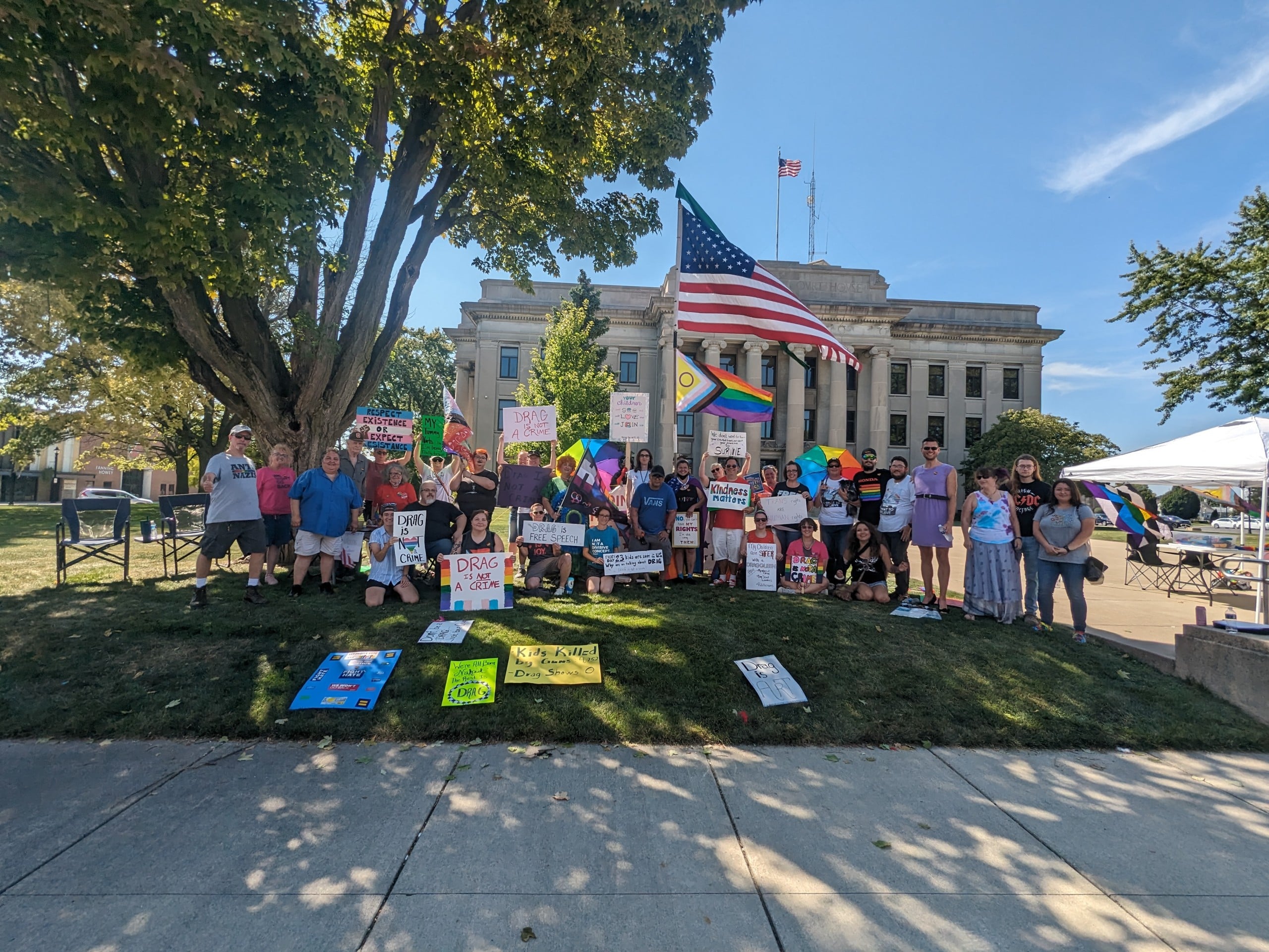 Scenes from the Drag Ban Protest in Celina [GALLERY] – The Buckeye Flame